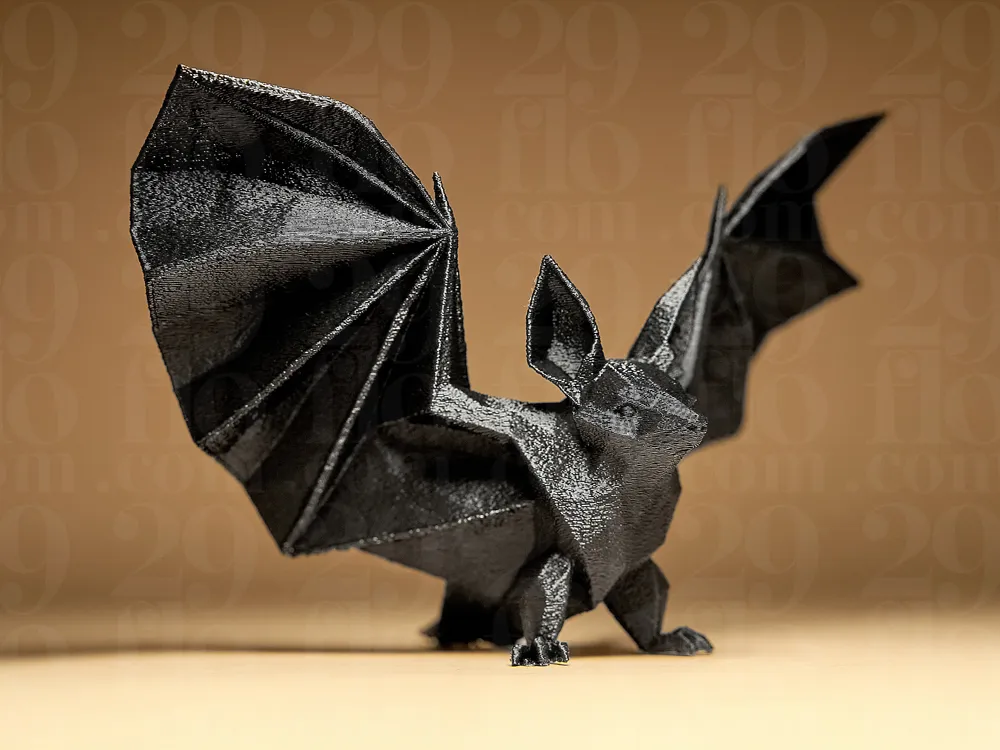 Geometric Bat Figurine by 29FLO MakerWorld: Download Free 3D Models