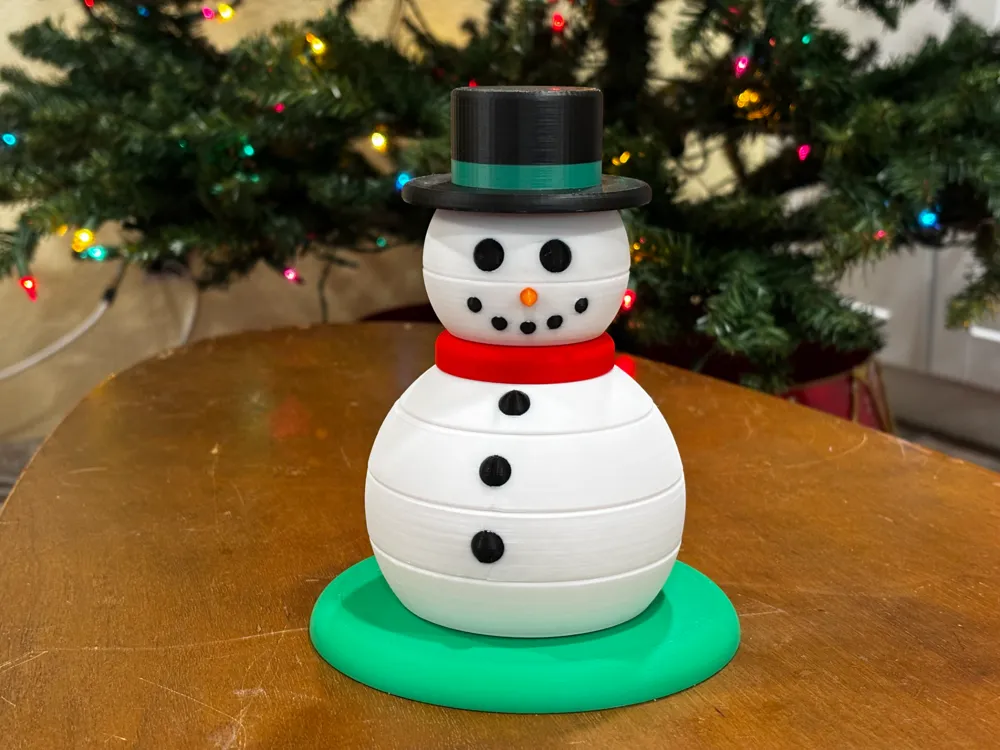 Spinning Snowman Children's Toy | Fine Motor - Free 3D Print Model ...