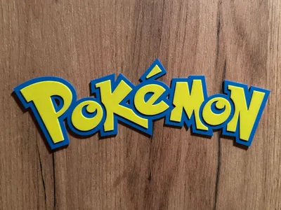 Pokemon logo - Free 3D Print Model - MakerWorld