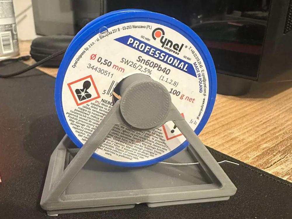 Solder Tin Spool Gridfinity Holder by andrewTHEnoob MakerWorld: Download Free 3D Models