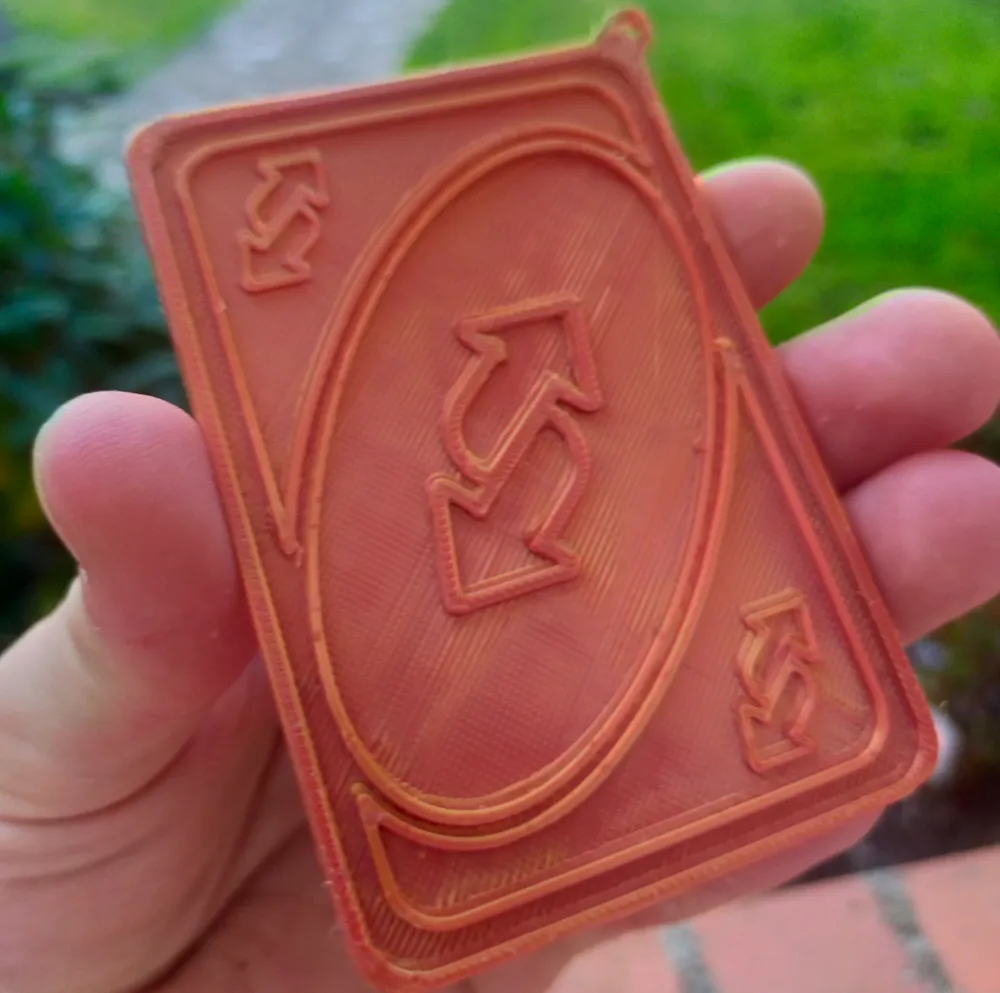 Uno reverse Keychain by Bouloquentin - MakerWorld