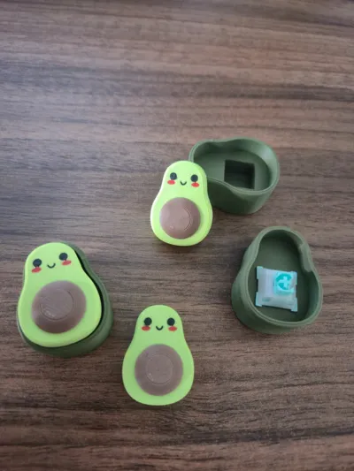 Cute avocado clicker fidget toy no support by alexgc MakerWorld ...