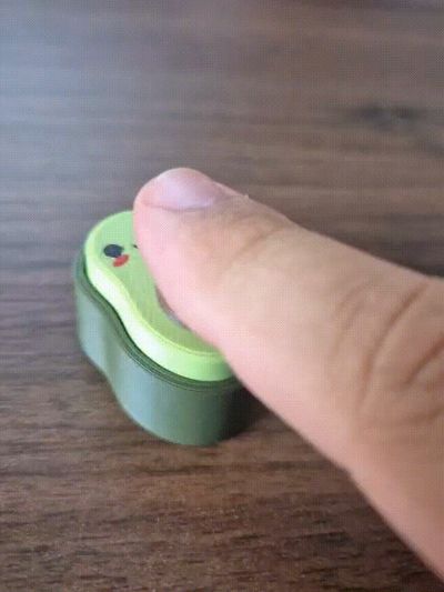 Cute avocado clicker fidget toy no support by alexgc MakerWorld ...