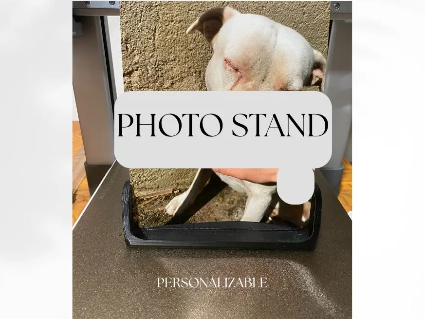 Minimalist Photo Stand Desktop Holder 3D Print - Free 3D Print Model ...