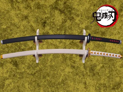[FullBlade]Demon slayer Sword Zenitsu(A1mini ver.) by hwch19 - MakerWorld