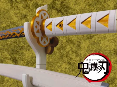 [FullBlade]Demon slayer Sword Zenitsu(A1mini ver.) by hwch19 - MakerWorld