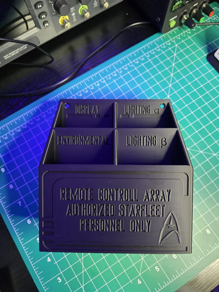 Starfleet Remote Control Array – Command Organizer - Free 3D Print ...