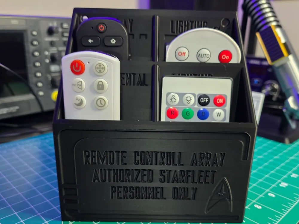 Starfleet Remote Control Array – Command Organizer - Free 3D Print ...