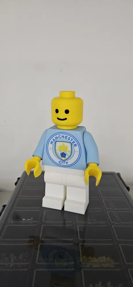 Brick Man Manchester City 20cm by da_max MakerWorld: Download Free 3D ...