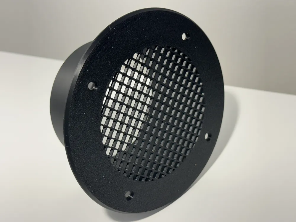 4-Inch Exhaust Vent Grille with Protective Mesh - Free 3D Print Model ...