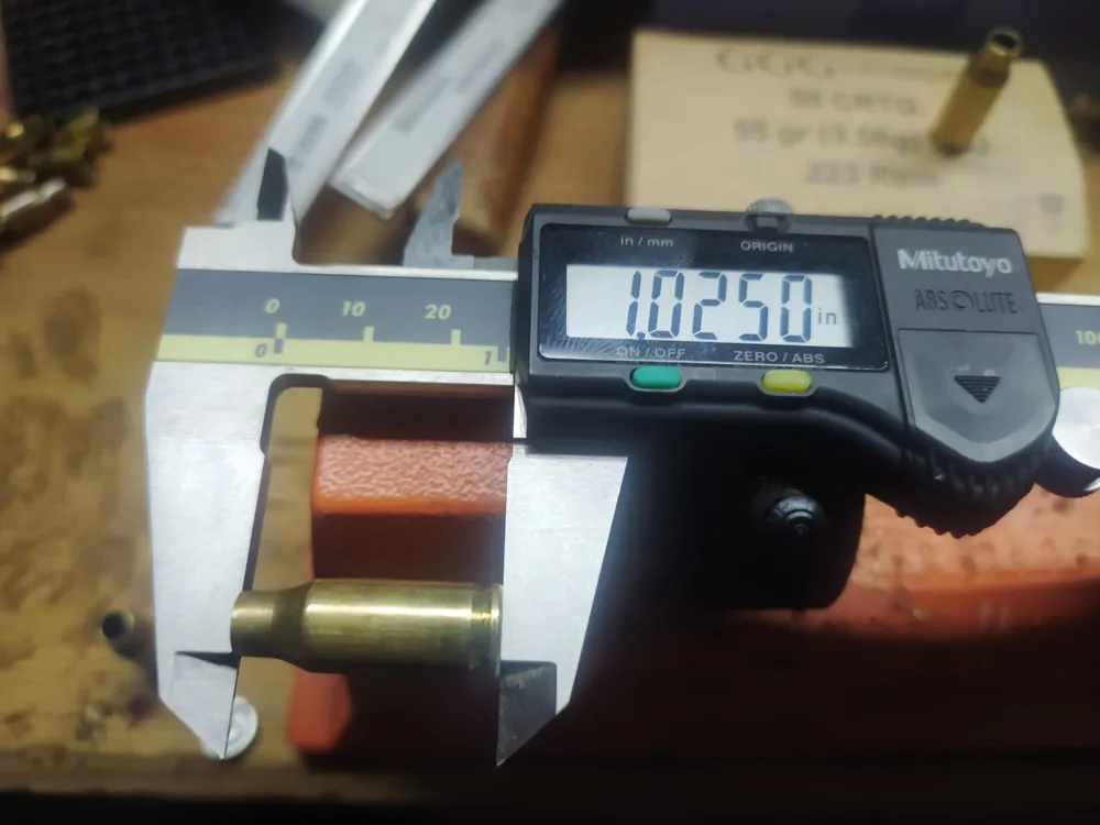 .223 Remington to .22 TCM case trimming jig by Plastic Melter - MakerWorld