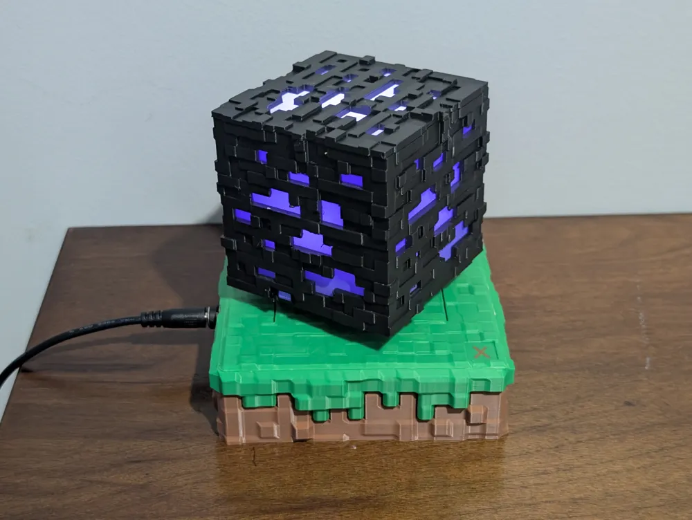 Minecraft Levitating Ore Block w/ Grass Block Base Remixed by rbd3453 ...