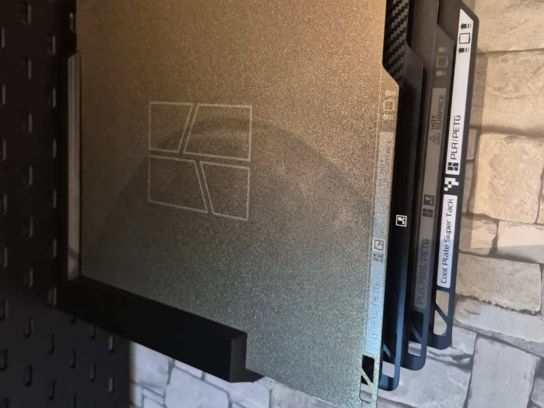 Plate holder (A1/P1S/P2S/X1C) for Ikea Skadis boards - Free 3D Print ...