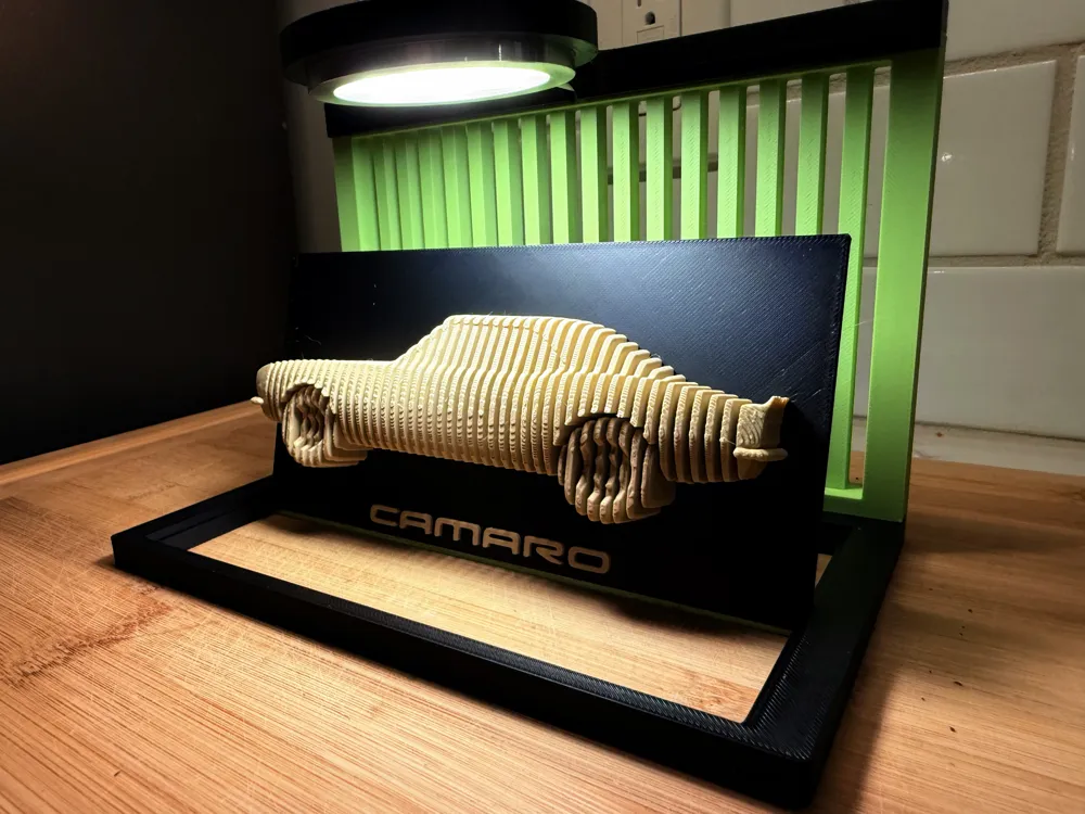 67 Chevy Camaro: Vertically Layered Car Art Remixed by ShapeShift 3D ...