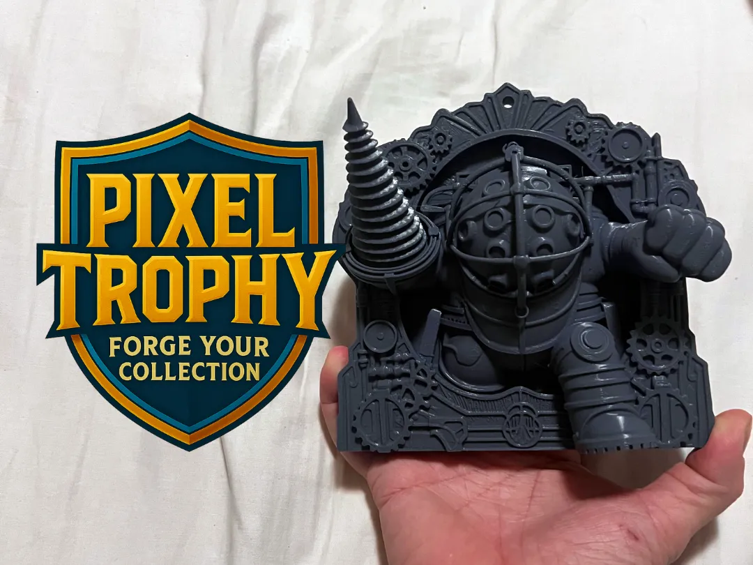Pixel Trophy – Big Daddy (BioShock) – Kostenloses 3D-Druckmodell ...