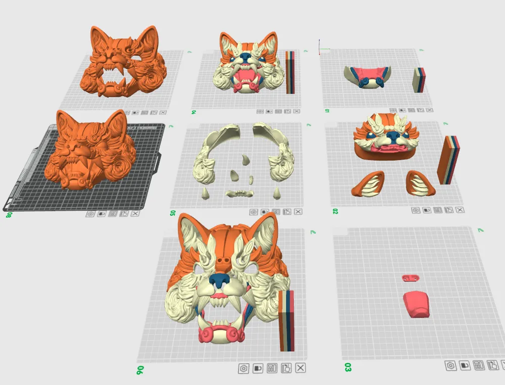 Dog Mask - Split Model - Wall Mount - Free 3D Print Model - MakerWorld