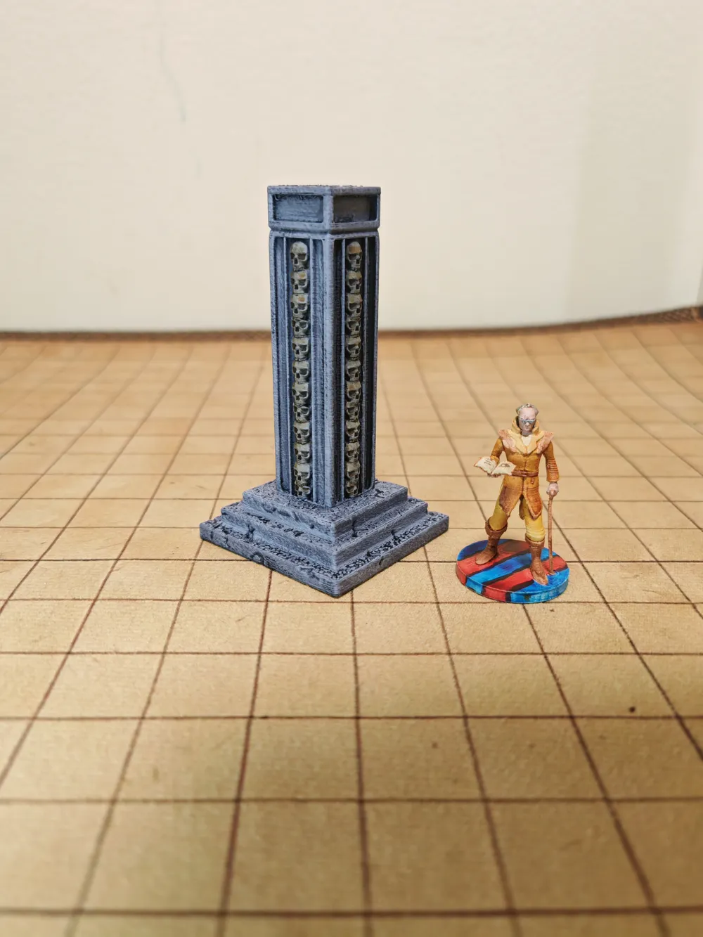 DnD Skull Pillar - War Game Terrain - Openlock - Free 3D Print Model ...