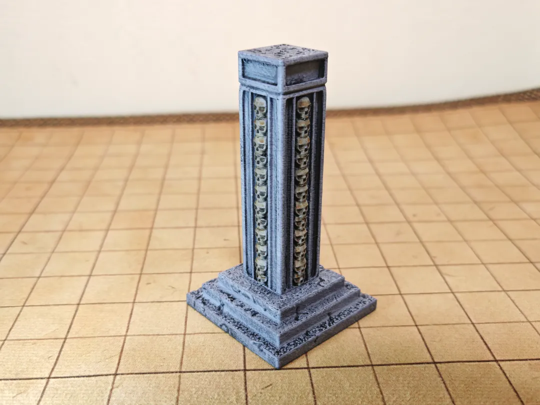 DnD Skull Pillar - War Game Terrain - Openlock - Free 3D Print Model ...