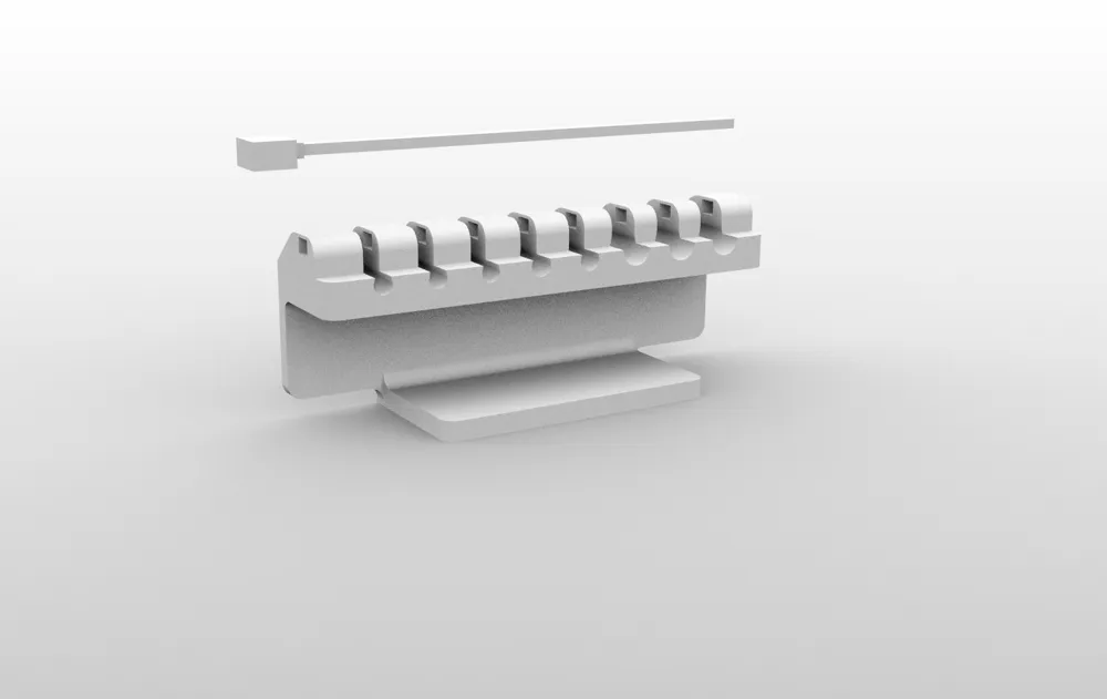 Invisible desk cable organizer for cable from 6 to 0,1 mm diameter. by ...