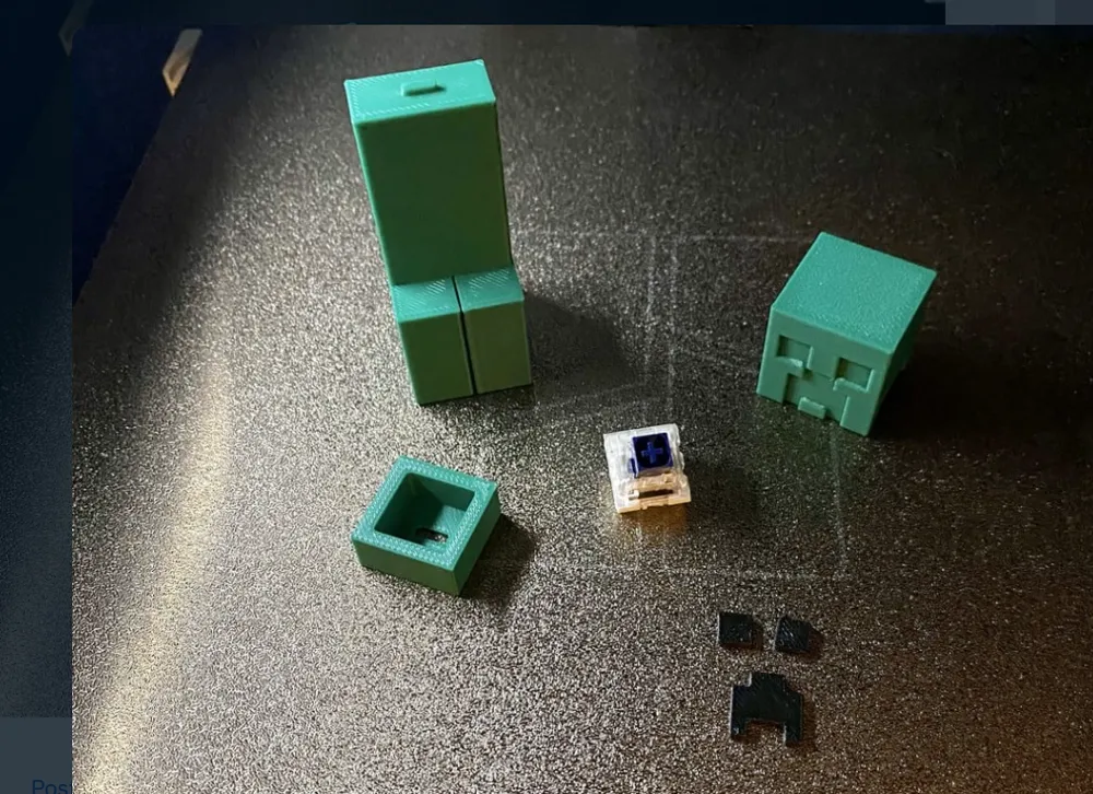Creeper Clicker Keyboard Switch Fidget by The Pc Professor - MakerWorld