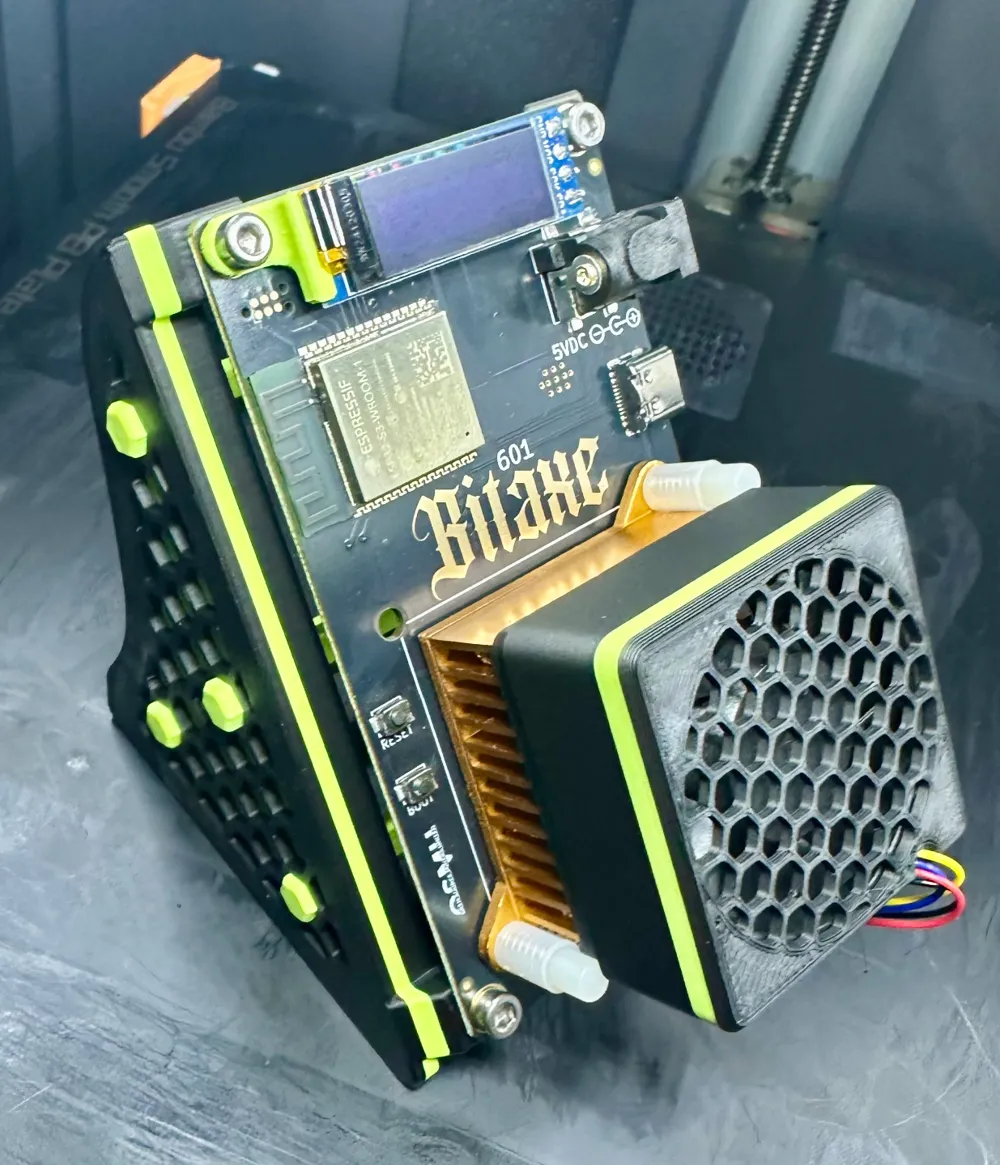 Bitaxe Gamma 601 Stand/Wall mount - Free 3D Print Model - MakerWorld