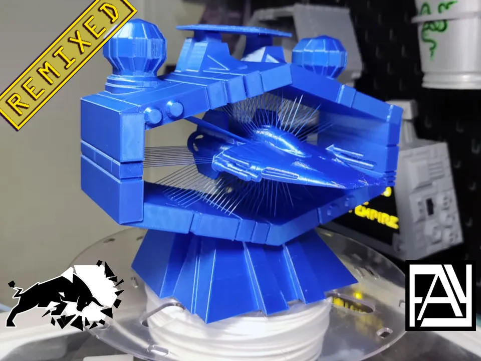 Suspended A-Wing Remixed by fay3dlab - MakerWorld