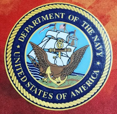 Navy Emblem by Chris BiggarMakerWorld: Download Free 3D Models