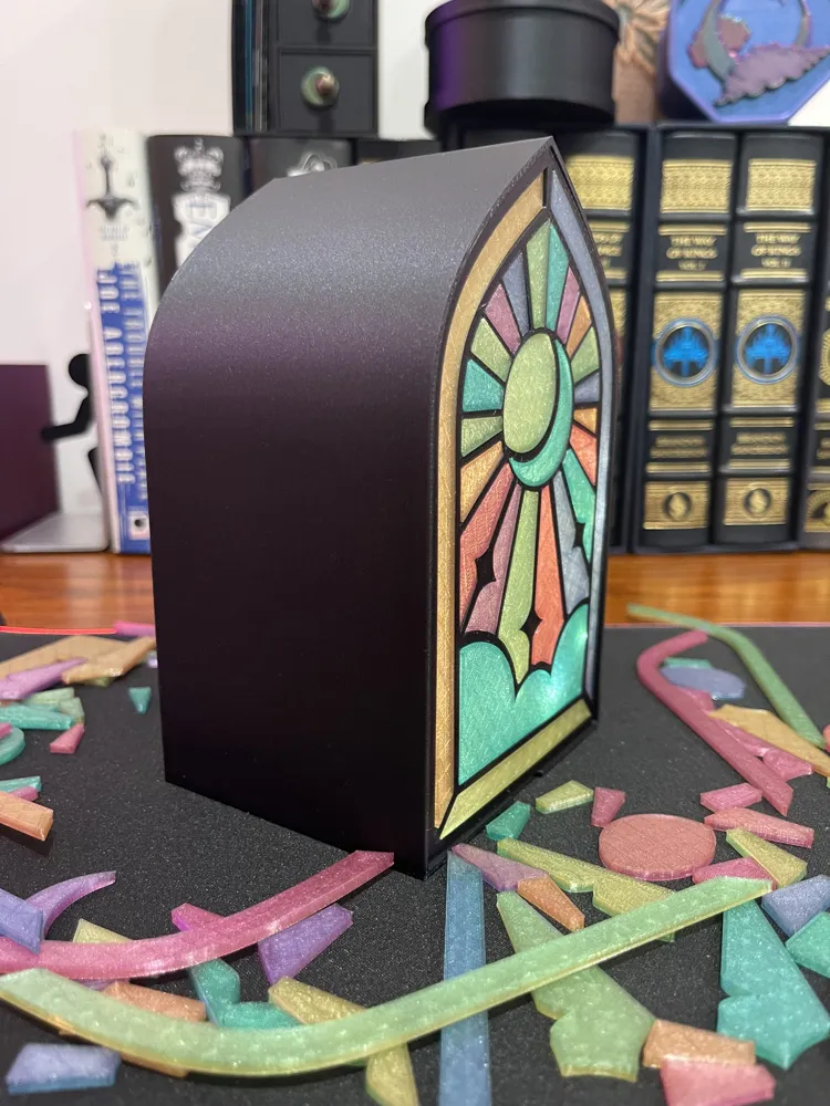 Stained Glass Moonlight Lantern Snap-Fit BookNook by Pages ...