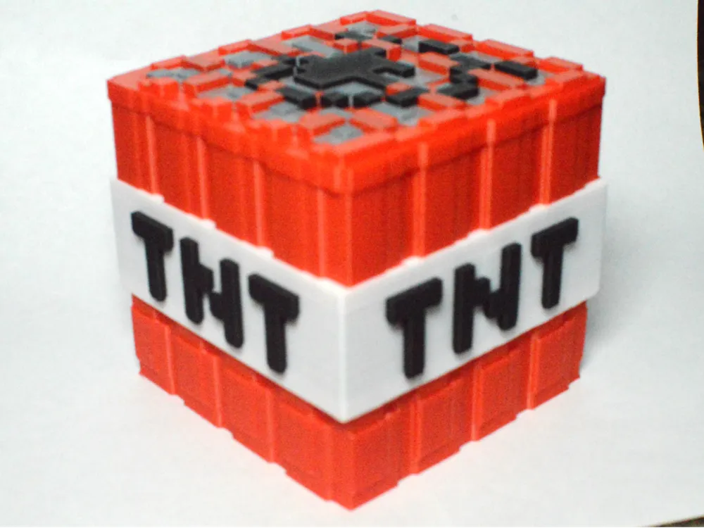 Minecraft TNT Box by Striderman1 MakerWorld: Download Free 3D Models