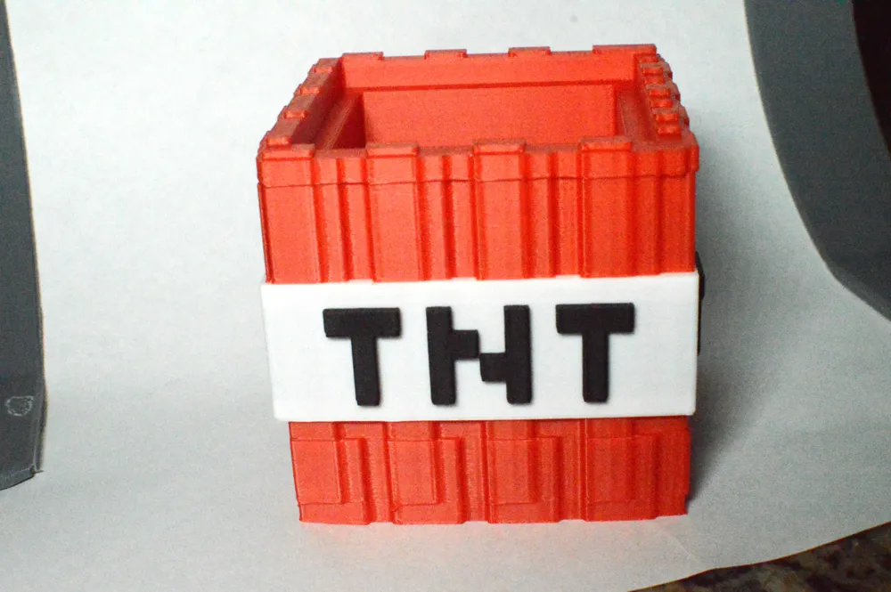 Minecraft TNT Box - Free 3D Print Model - MakerWorld