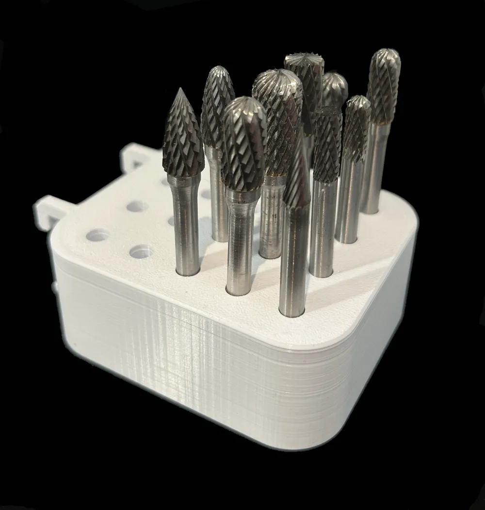 Skadis Router Bit Holder for 8mm Die Grinder Bits by Erik - MakerWorld