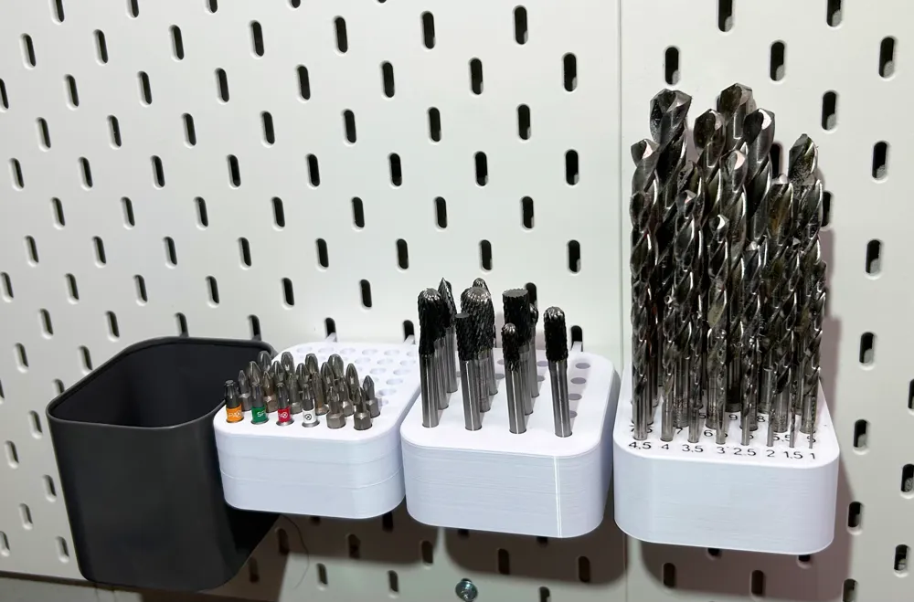 Skadis Router Bit Holder for 8mm Die Grinder Bits by Erik - MakerWorld