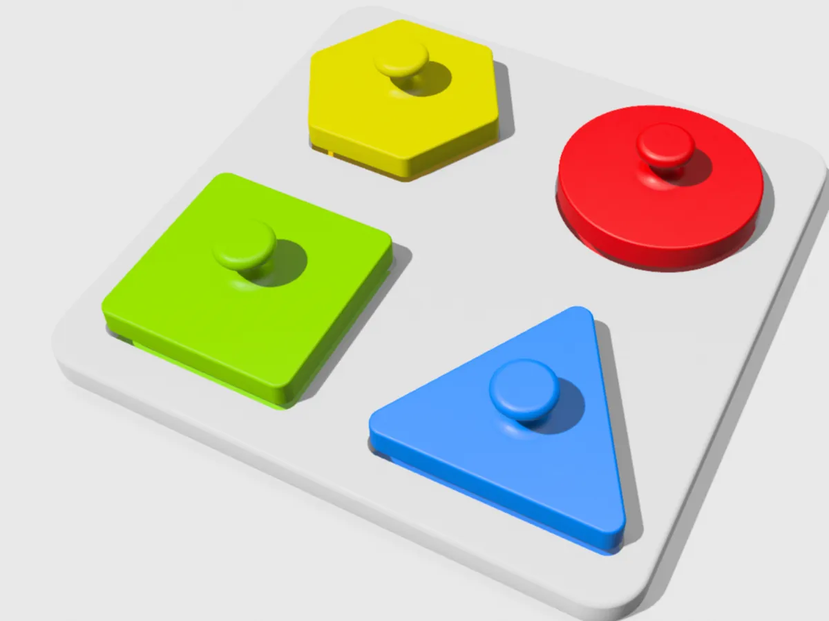 Montessori Baby Shape Board - Free 3D Print Model - MakerWorld