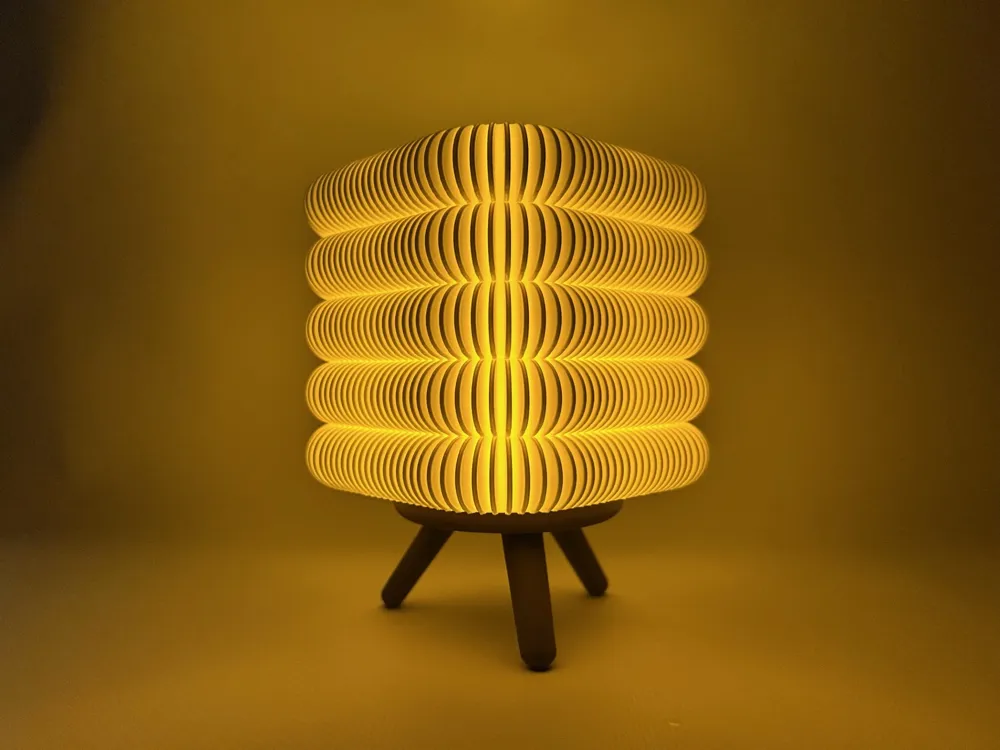 Square Ribbed Table Tealight Lamp - Free 3D Print Model - MakerWorld