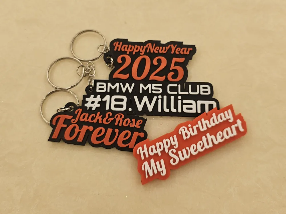 Custom KeyChain/Name Tag/Fridge Magnet/Make MySign by Flexi 3D ...