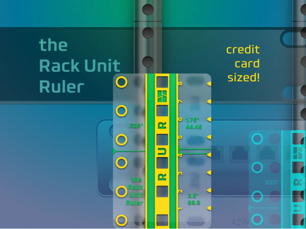 Rack Unit Ruler - wallet tool by veli MakerWorld: Download Free 3D Models