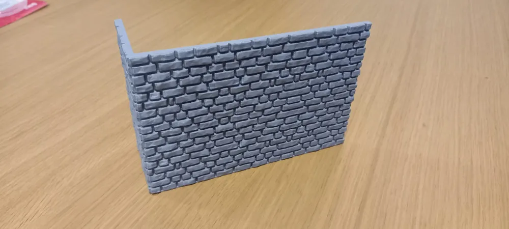 Medieval Stone Wall Bookend - Free 3D Print Model - MakerWorld