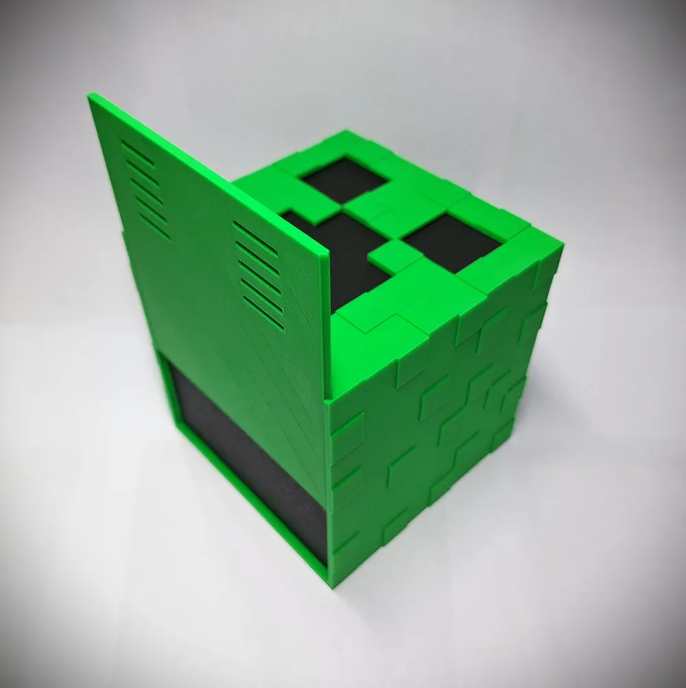 Minecraft Creeper Piggy Bank – Fully Printable - Free 3D Print Model ...