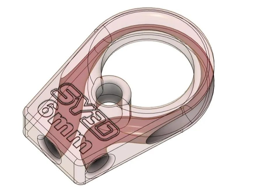 Adjustable Rope Eyelet Thimble no knot no hardware - Free 3D Print ...