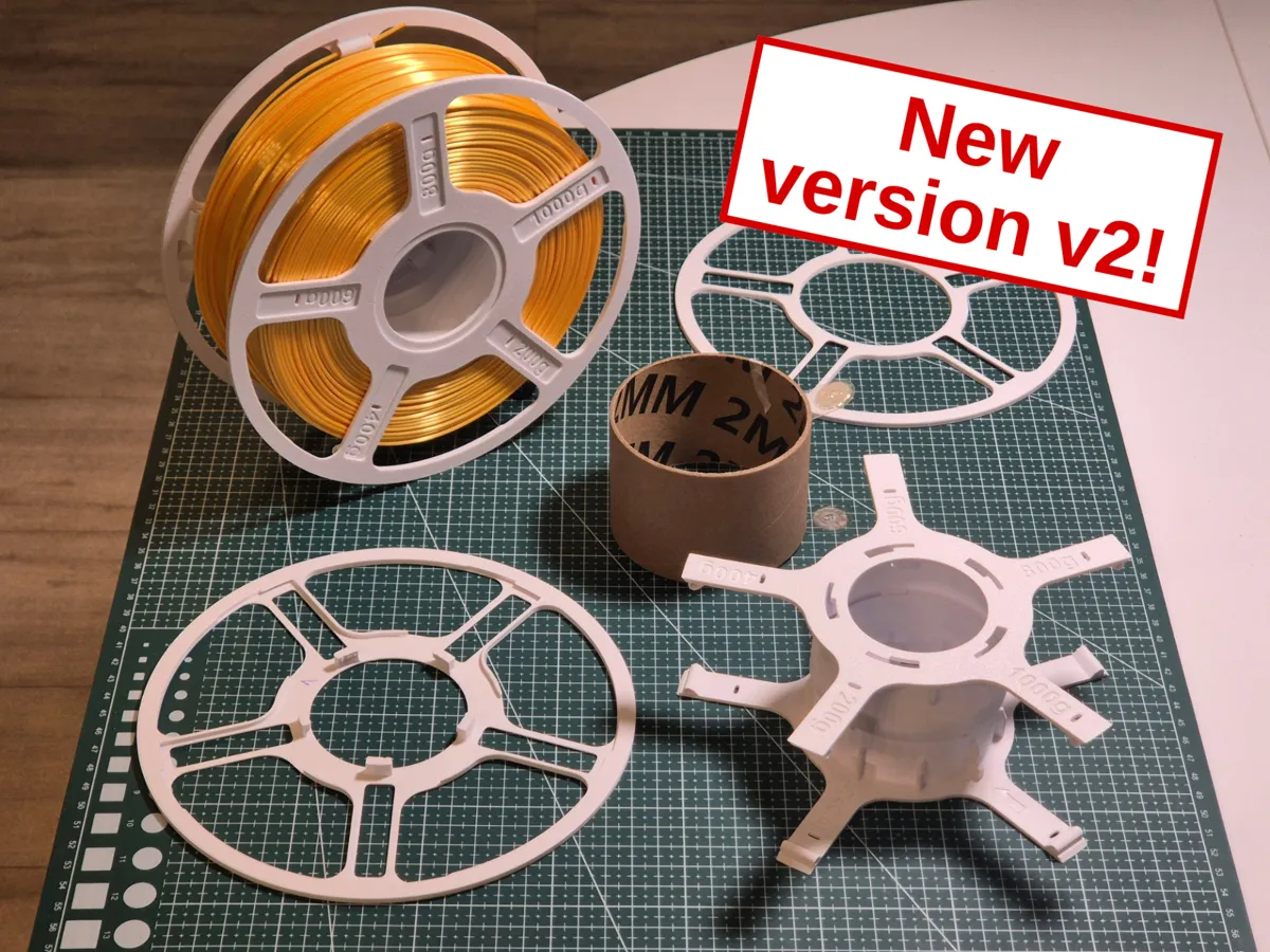 Bambu Lab 4in1 Refill Modular Spool v2 AMS - Free 3D Print Model ...