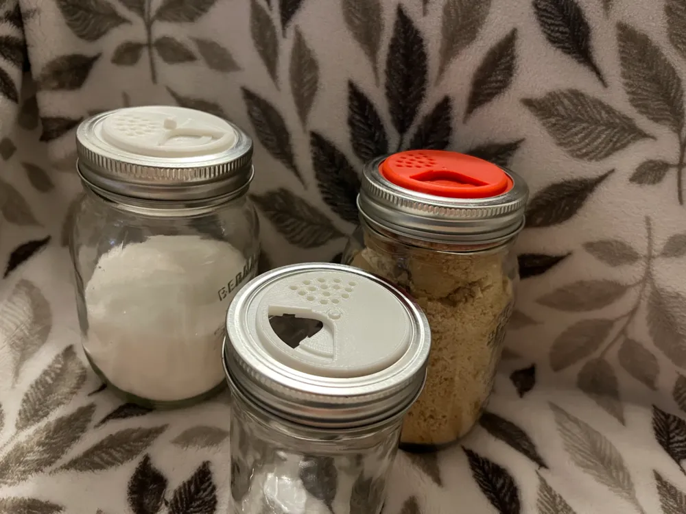 Mason jar lid with two openings by ML Innovation MakerWorld: Download ...