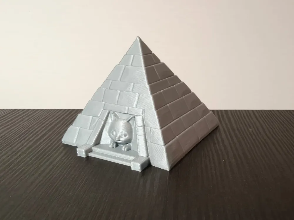 Cat in the pyramid - Free 3D Print Model - MakerWorld