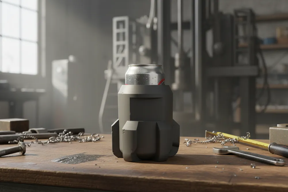 PDC Oil Well Drill Bit Koozie - Free 3D Print Model - MakerWorld