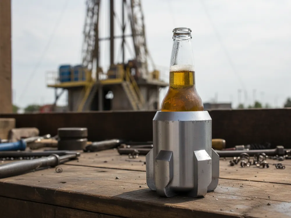 PDC Oil Well Drill Bit Koozie - Free 3D Print Model - MakerWorld