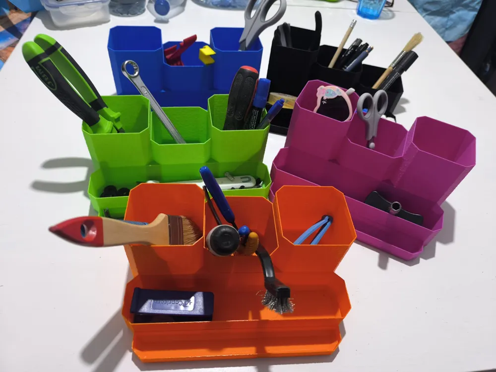 SIMPLE DESK ORGANISER by DIY Beyond 3D MakerWorld: Download Free 3D Models