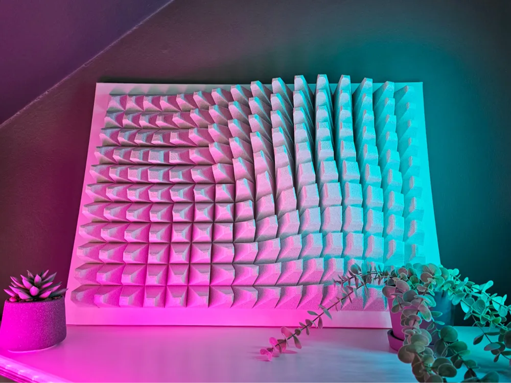 Sound Diffuser / Wall Art by ChrisP MakerWorld: Download Free 3D Models