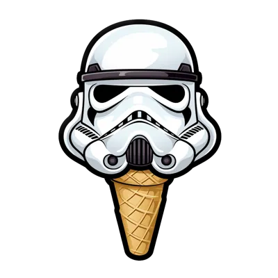Star Wars (Inspired) "Ice Cream Cone Trooper" HueForge Imperial ...