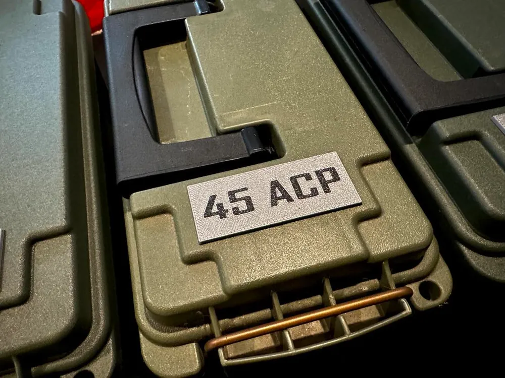 Ammo Box Tags - Magnetic & Glue On - Free 3D Print Model - MakerWorld