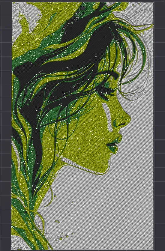 Woman face - painting - Free 3D Print Model - MakerWorld