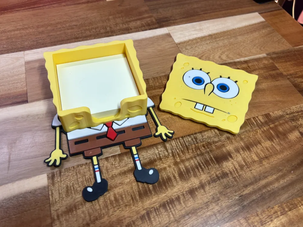 Spongebob Sticky Note Holder by Rusty Tractor MakerWorld: Download Free ...